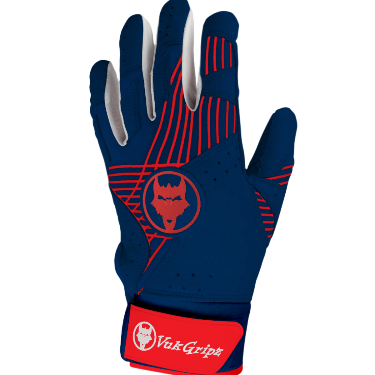 Prowler Red & Navy Batting Gloves – Ultimate Baseball Supply